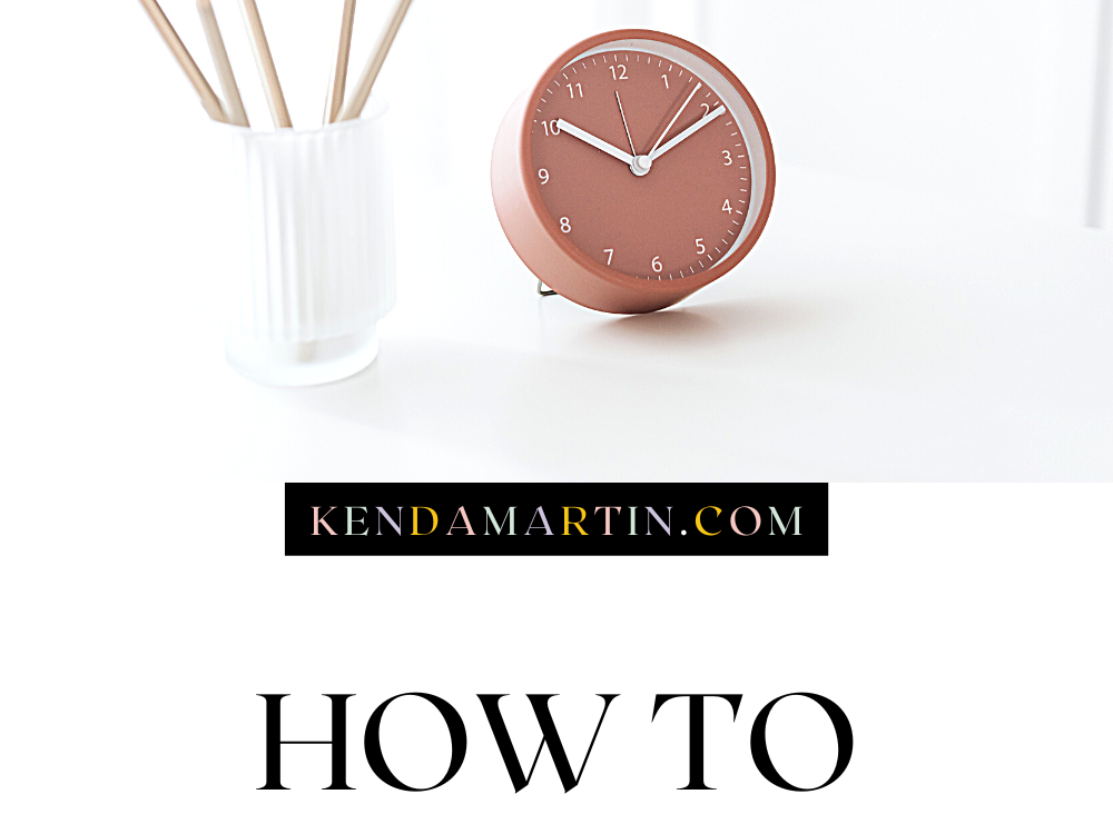 HOW TO UNLEARN BAD HABITS | KENDA MARTIN