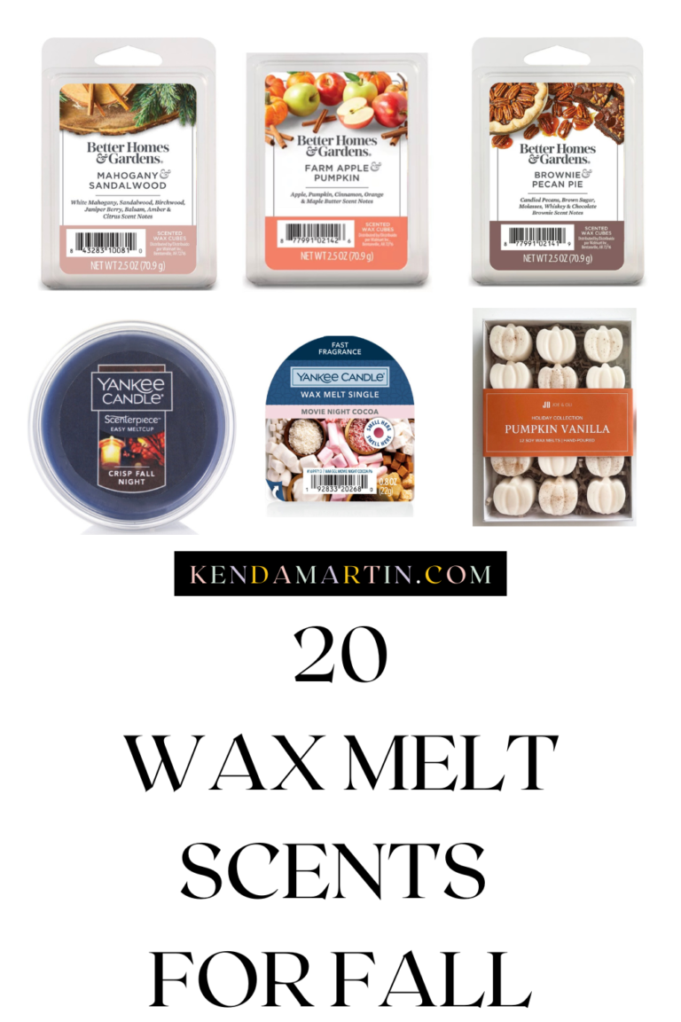 WAX MELTS FOR FALL | 20 SCENTS FOR THE FALL SEASON | Kenda Martin