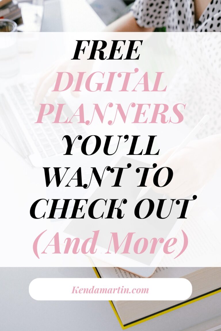 FREE DIGITAL PLANNERS YOU’LL WANT TO CHECK OUT